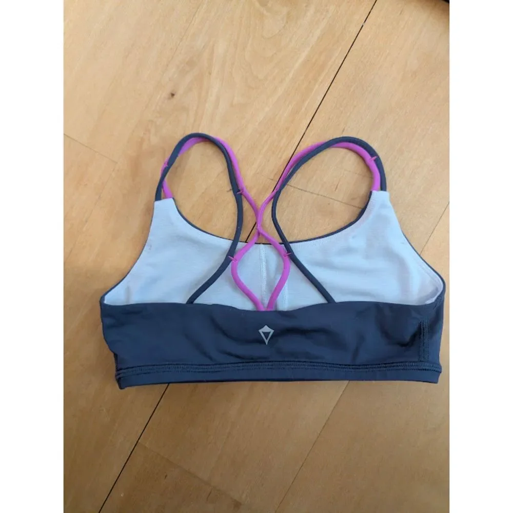 Ivivva | Shirts & Tops | Ivivva By Lululemon Gray Pink Girls Sports Bra ...